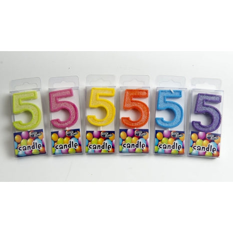 candle-mini-number-5-assorted-colours-12pcs – Streamline Foods