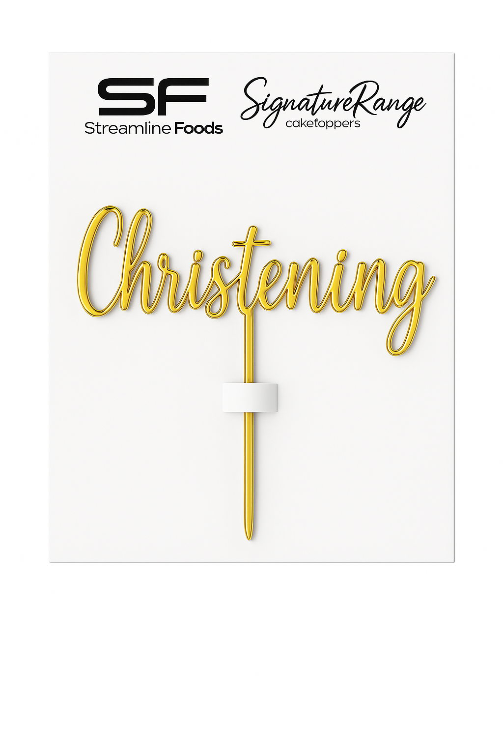 Christening Script Gold – Streamline Foods
