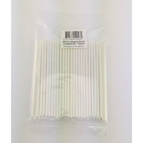 100mm-lollypop-sticks-white-pack-of-50 – Streamline Foods