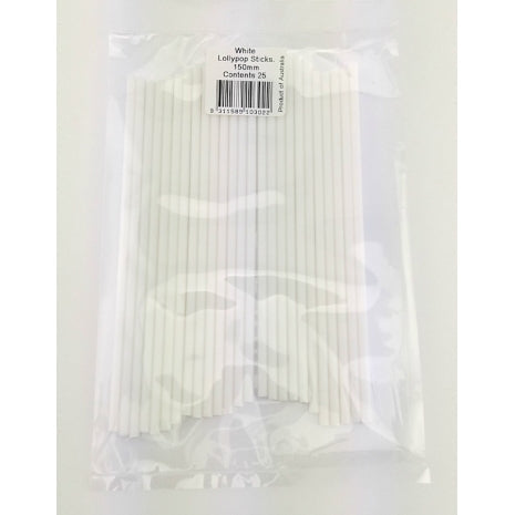 150mm-lollypop-sticks-white-pack-of-25 – Streamline Foods