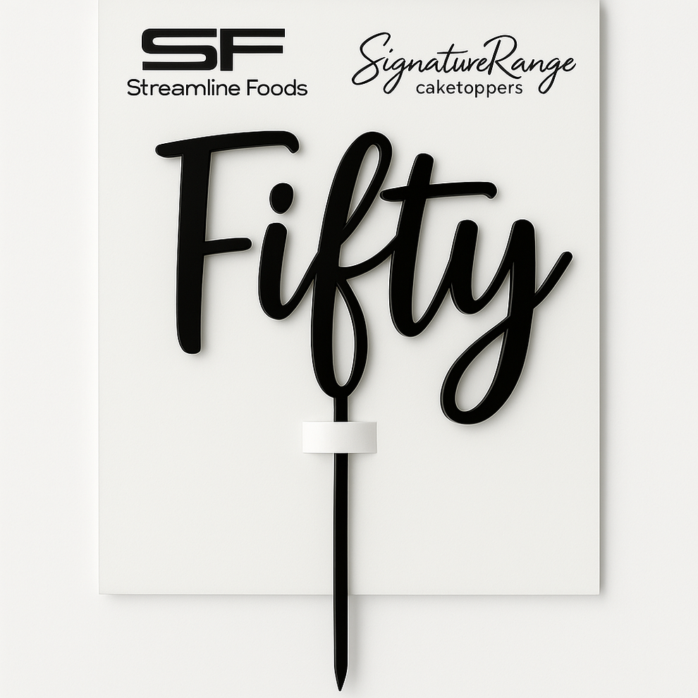 Fifty Script Black – Streamline Foods