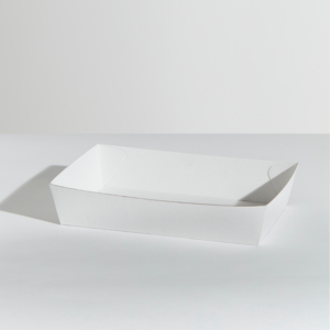 Premium Open Tray 1 - Plain White – Streamline Foods